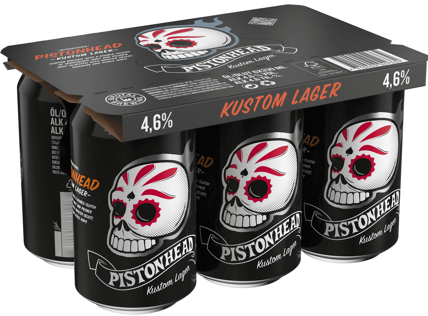 Pistonhead Kustom Lager olut 4,6% 0,33l 6-pack | K-Ruoka Verkkokauppa