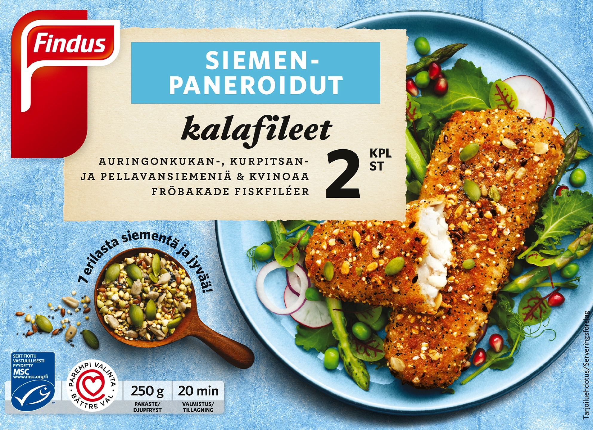 Findus siemenpaneroidut kalafileet 250g MSC pakaste | K-Ruoka Verkkokauppa