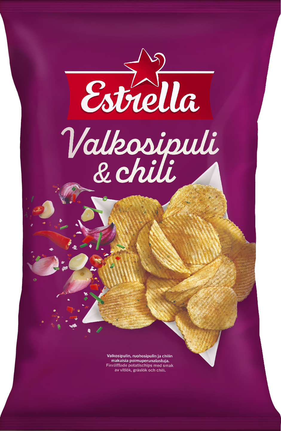 Estrella sipsit 275g valkosipuli chili | K-Ruoka Verkkokauppa