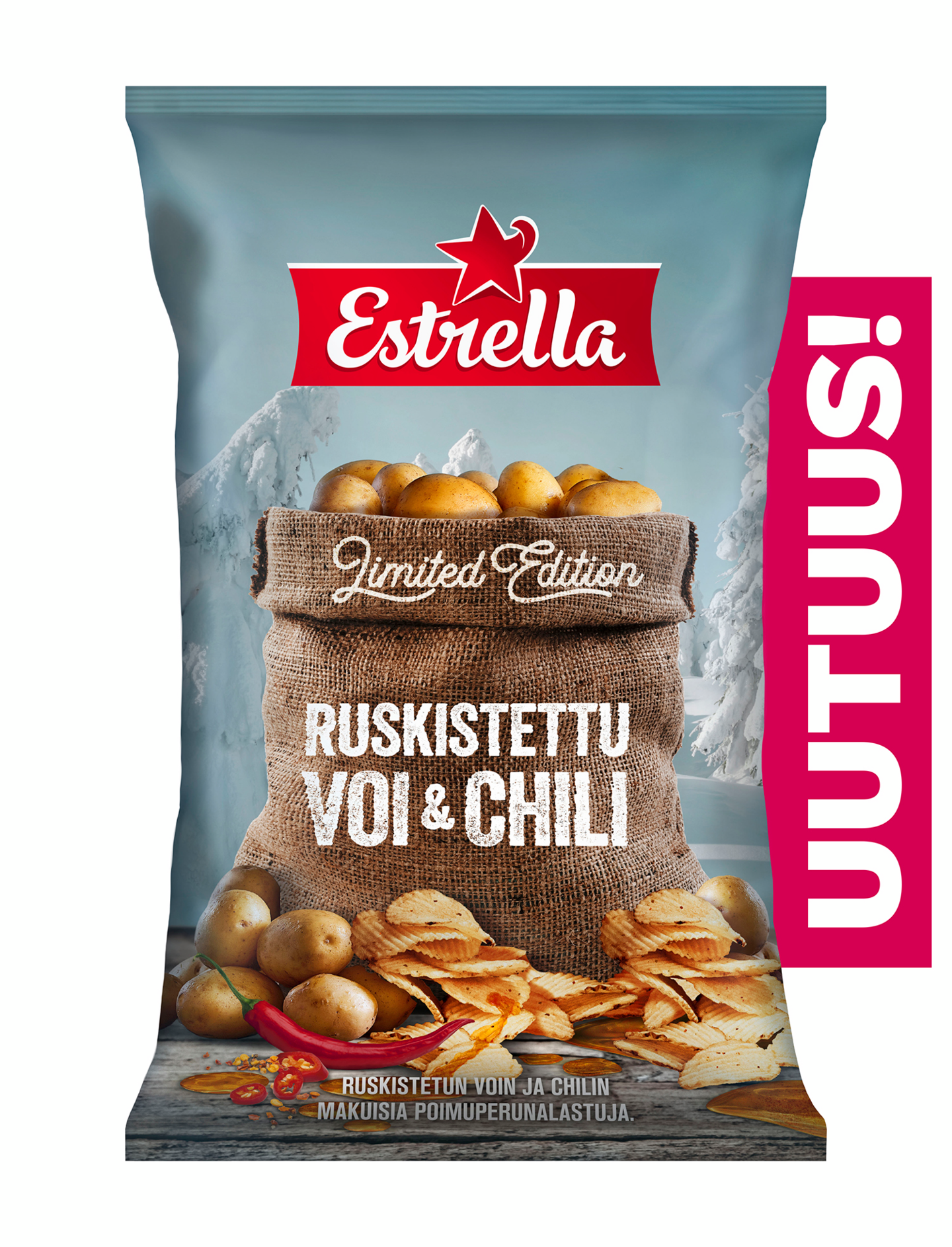 Estrella Ruskistettu voi & chili sipsi 250g | K-Ruoka Verkkokauppa