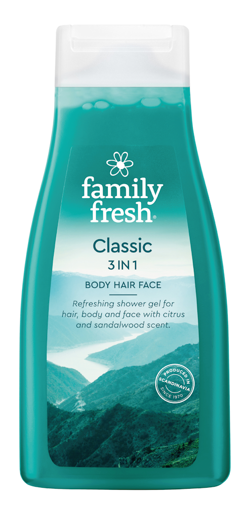 Family Fresh suihkusaippua 500ml Classic 3in1 Body Hair Face shower gel ...