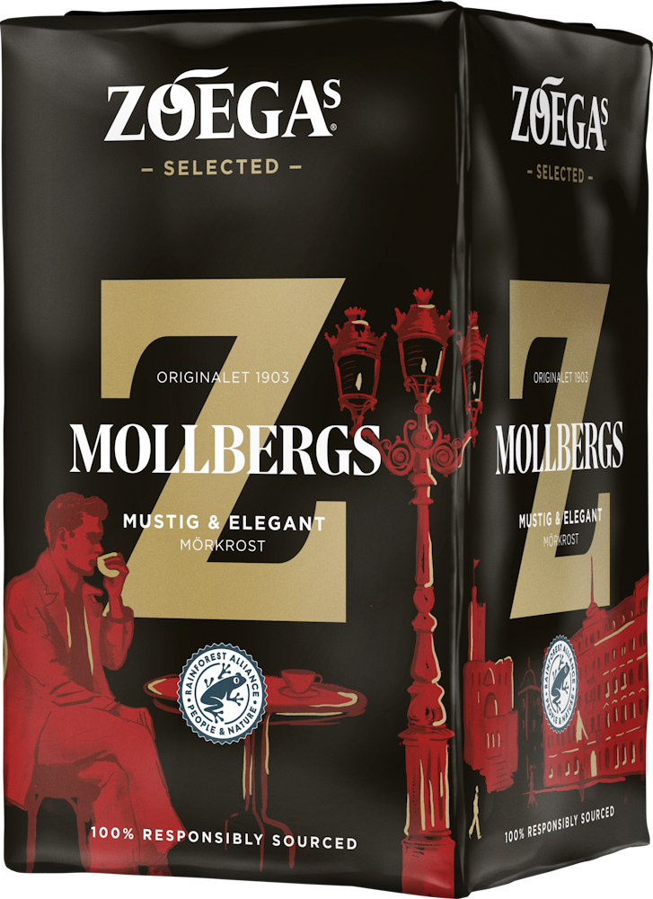 Zoegas suodatinkahvi 450g Mollbergs Blandning Rainforest Alliance ...