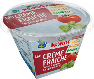 Arla Crème fraîche lätt tomat/basilika 2dl | K-Ruoka Verkkokauppa