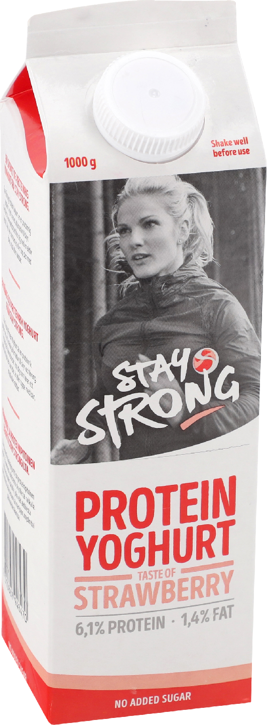 Stay Strong proteiinijogurtti 1kg mansikka | K-Ruoka Verkkokauppa