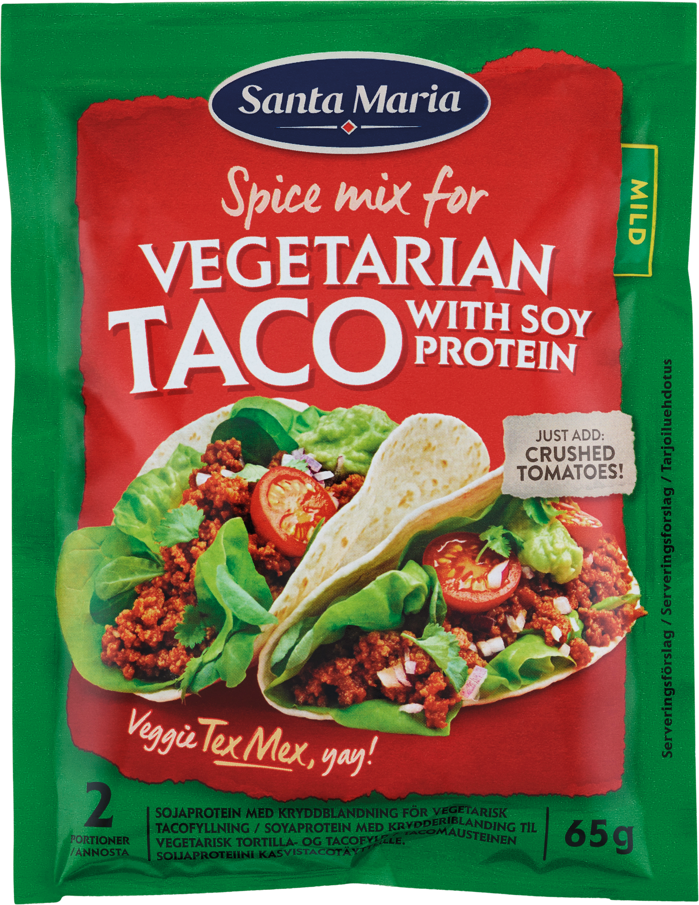 Santa Maria Vegetarian Taco Mix Kasvistacotäyte, 65g | K-Ruoka Verkkokauppa