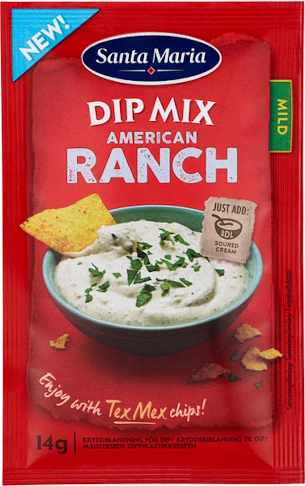 Santa Maria Dip Mix American Ranch mausteseos 14g - HoReCa-tukku Kespro