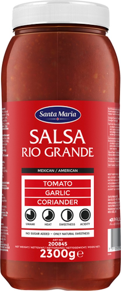 Santa Maria Salsa Rio Grande medium 2300g — HoReCa-tukku Kespro