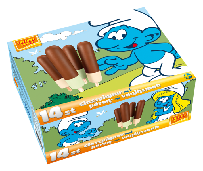 Triumf 322g/14kpl Smurffi jäätelöt | K-Ruoka Verkkokauppa