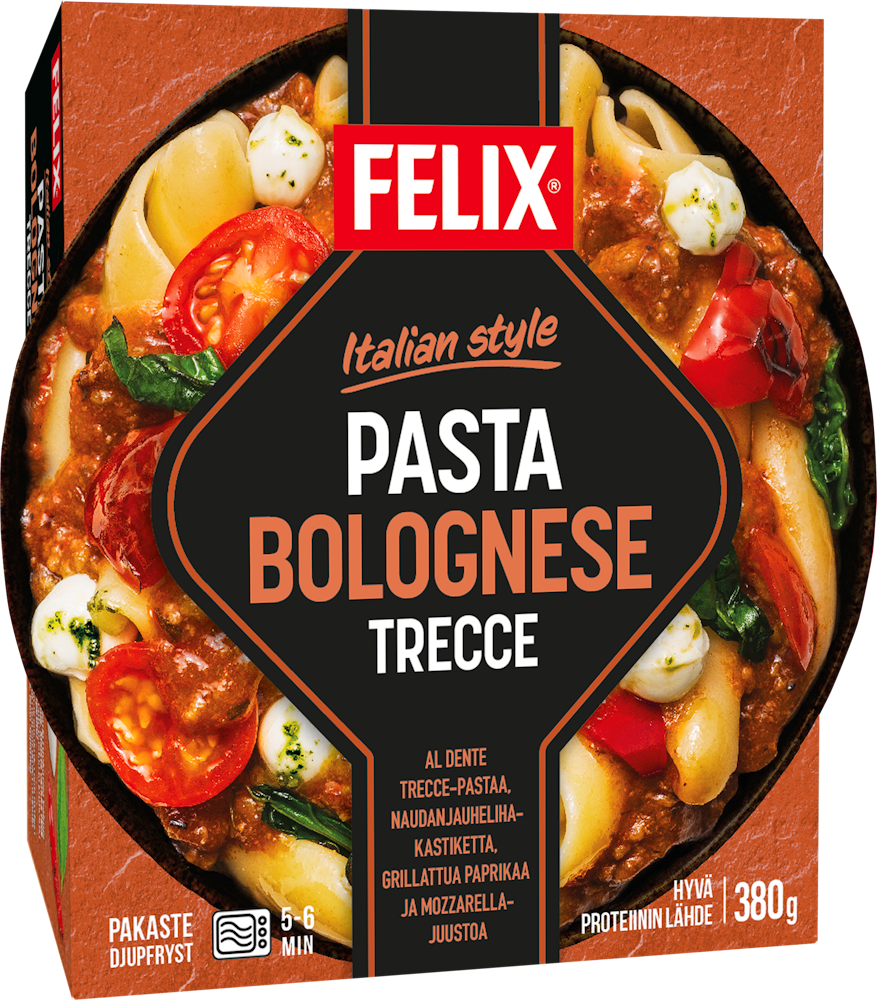 Felix Italian style pasta bolognese trecce 380g pakaste — HoReCa-tukku ...
