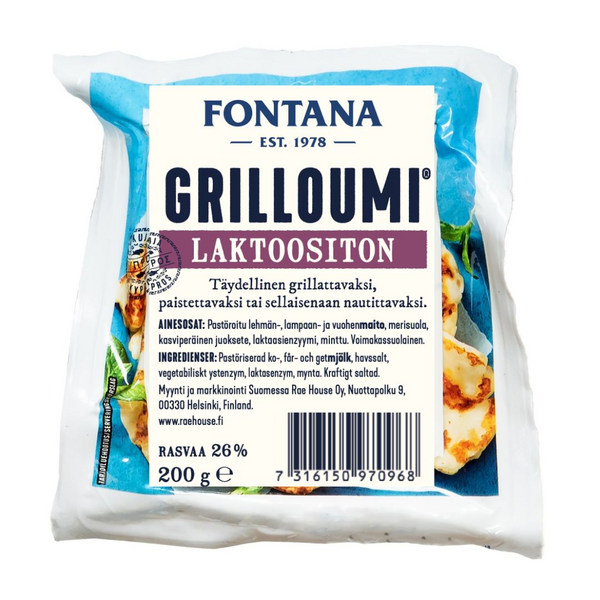Fontana Grilloumi 200g laktoositon | K-Ruoka Verkkokauppa
