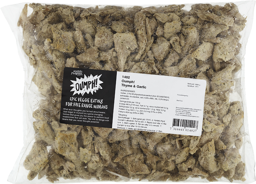 Oumph! Thyme & Garlic Chunk maustetut kasvispalat 2kg pakaste | K-Ruoka ...
