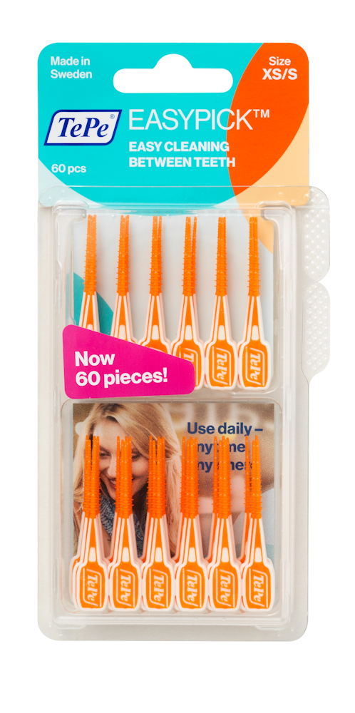 TePe EasyPick hammastikku XS/S 60kpl — HoReCa-tukku Kespro