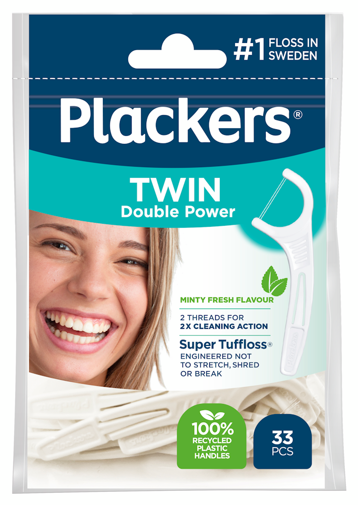 Plackers hammaslankain 33kpl Twin - Double Power — HoReCa-tukku Kespro