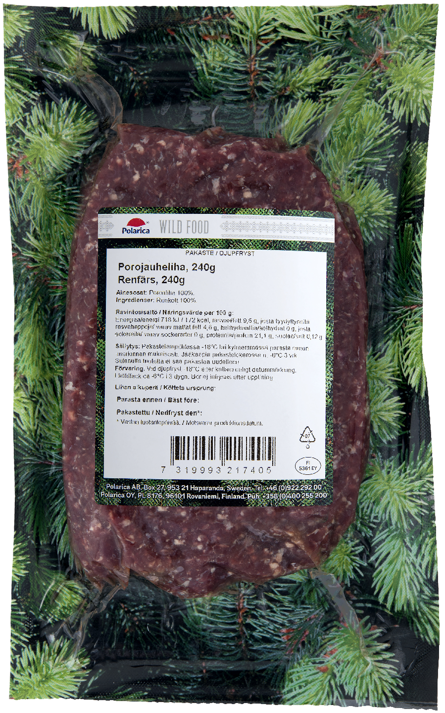 Lapin Liha porojauheliha 240 g pakaste | K-Ruoka Verkkokauppa