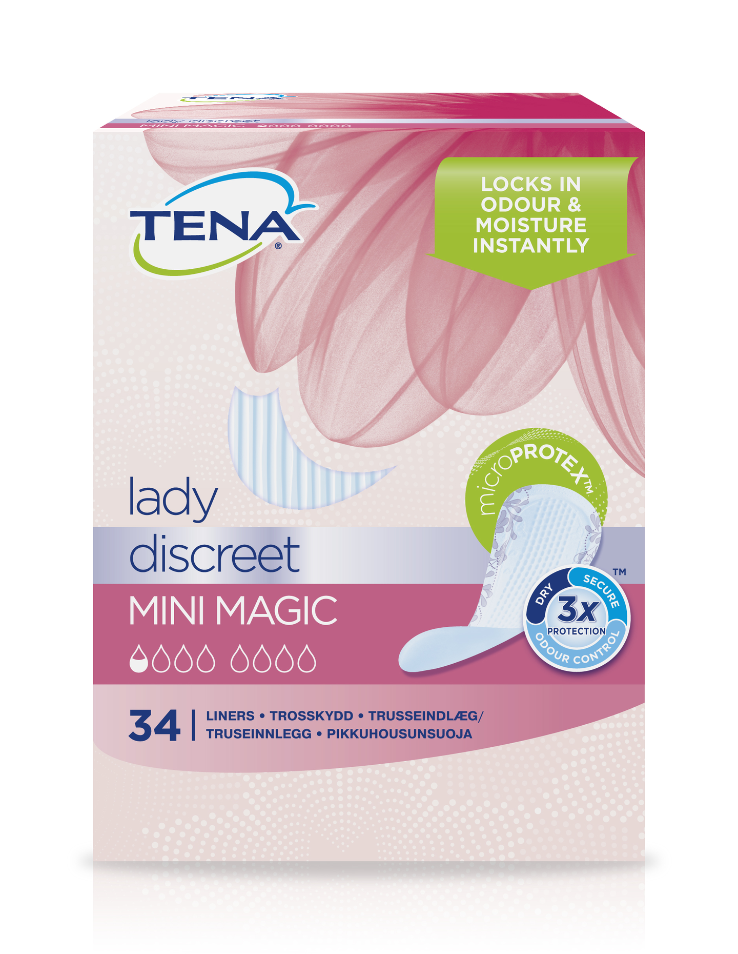 Tena Lady 34kpl discreet Mini Magic pikkuhousunsuoja | K-Ruoka Verkkokauppa