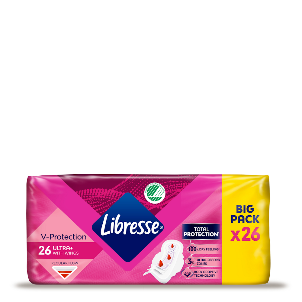 Libresse side Ultra Normal Wing 26kpl Big pack — HoReCa-tukku Kespro