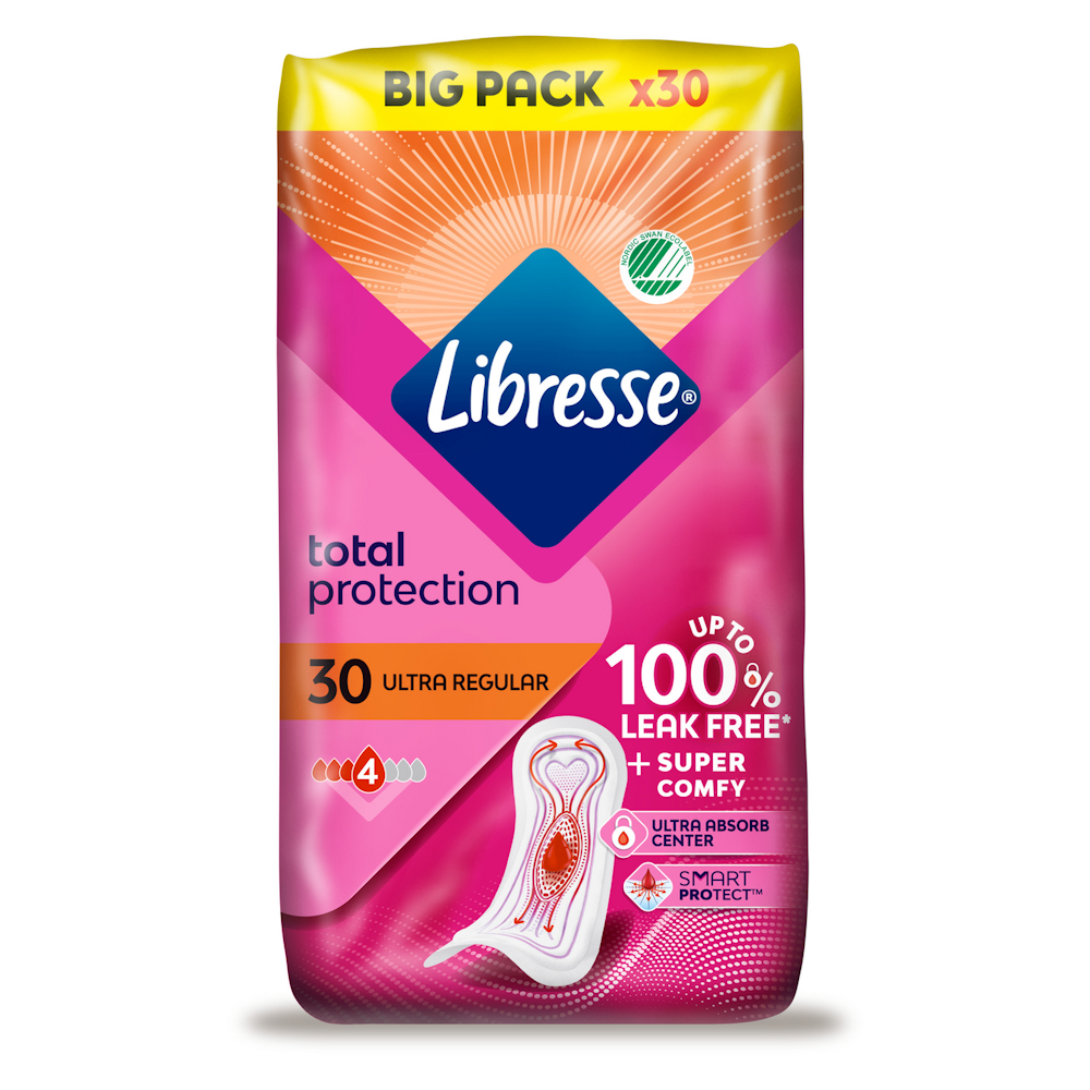 Libresse side Ultra Normal 30kpl Big pack — HoReCa-tukku Kespro
