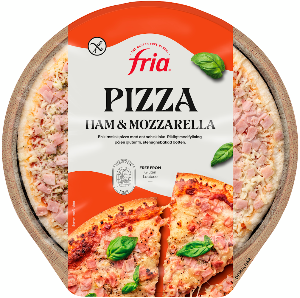 Fria kinkku-mozzarella pizza 420g gluteeniton — HoReCa-tukku Kespro
