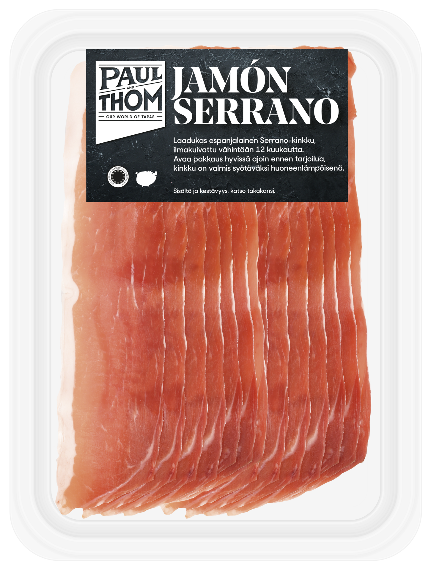 Paul och Thom Jamón Serrano 300g | K-Ruoka Verkkokauppa