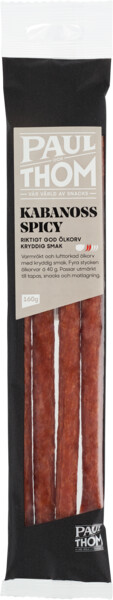 Paul&Thom Kabanoss spicy ölkorv 160g | K-Ruoka Verkkokauppa