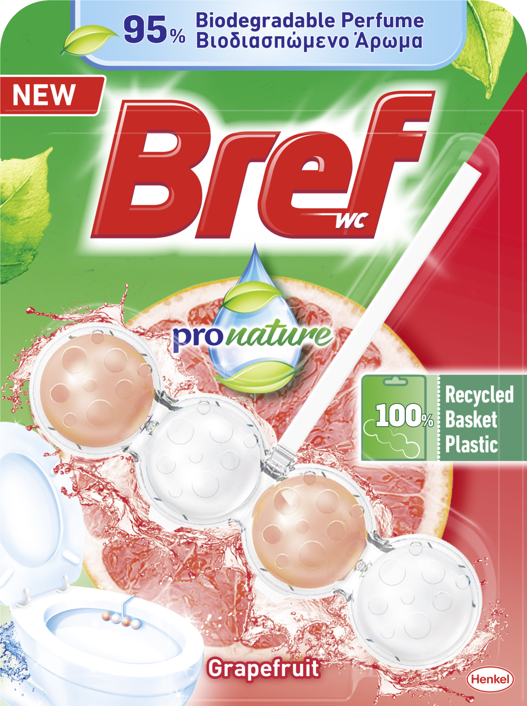 Bref Pro Nature wc-raikastin 50g Grapefruit | K-Ruoka Verkkokauppa