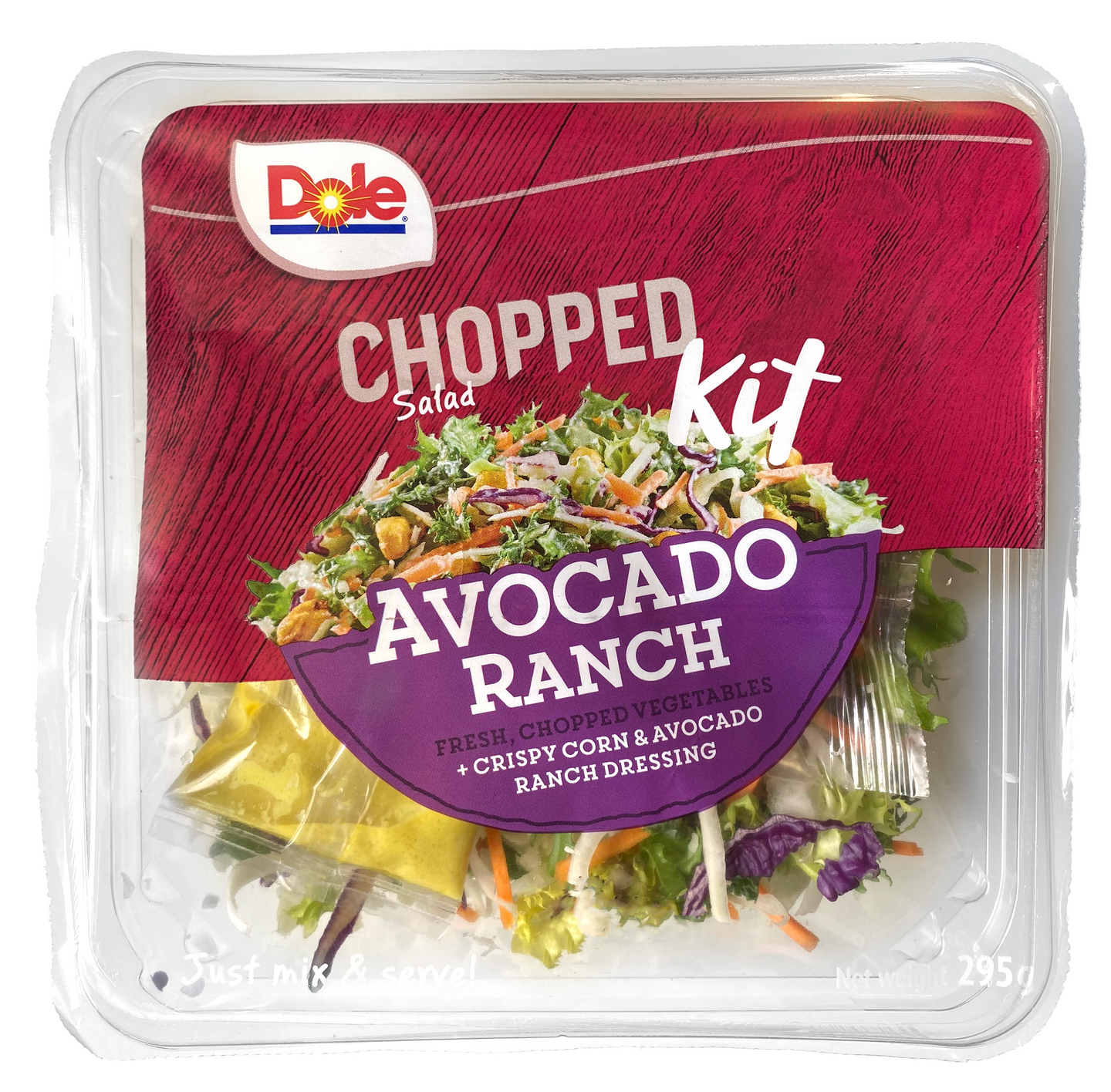 Dole Chopped Kit Avocado Ranch 295g | K-Ruoka Verkkokauppa