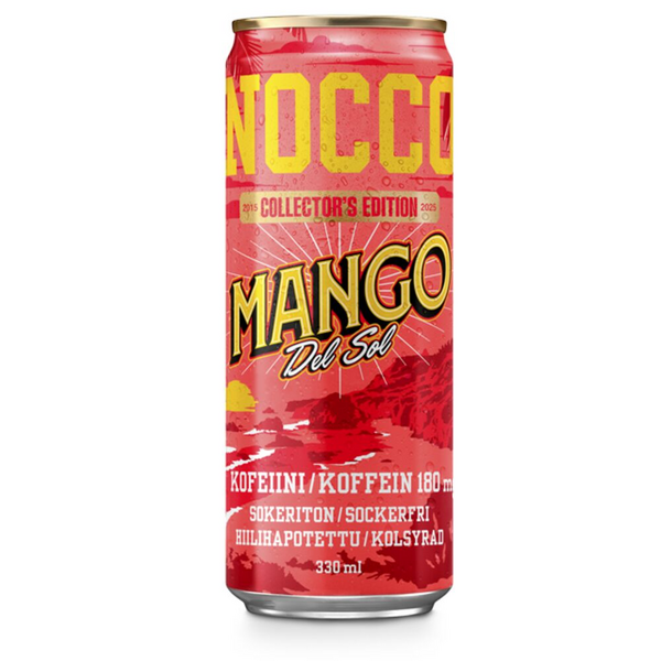 Nocco BCAA Mango Del Sol energiajuoma 0,33l | K-Ruoka Verkkokauppa