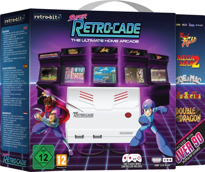 Retro-Bit Super Retro-Cade -pelikonsoli | K-Ruoka Verkkokauppa