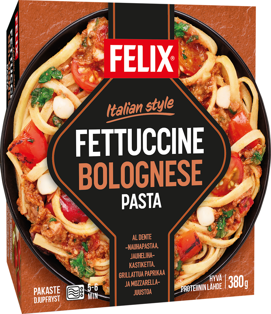 Felix Italian style fettuccine bolognese pasta pakasteateria 380g ...