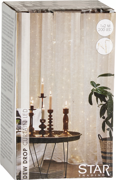 Dew Drop valoverho 200 LED | K-Ruoka Verkkokauppa