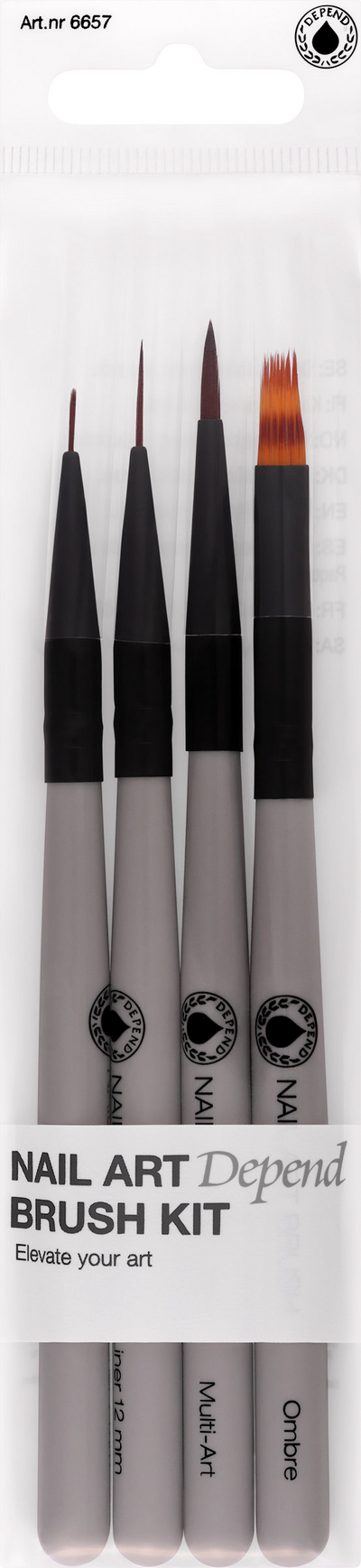 Depend Nail Art Brush Kit koristelusivellin 4kpl 6657 | K-Ruoka ...