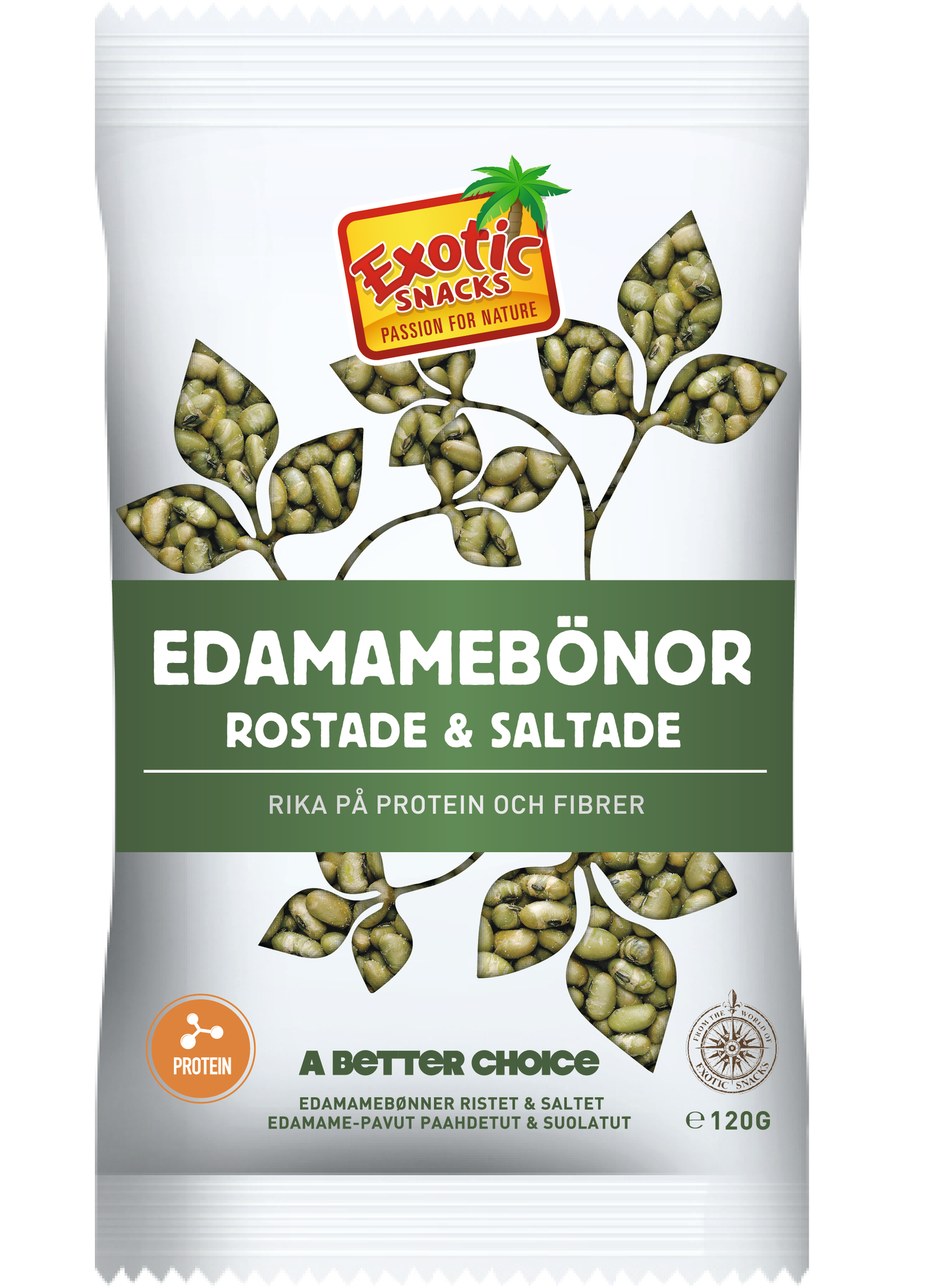 Exotic Snacks 120g Edamame-pavut | K-Ruoka Verkkokauppa
