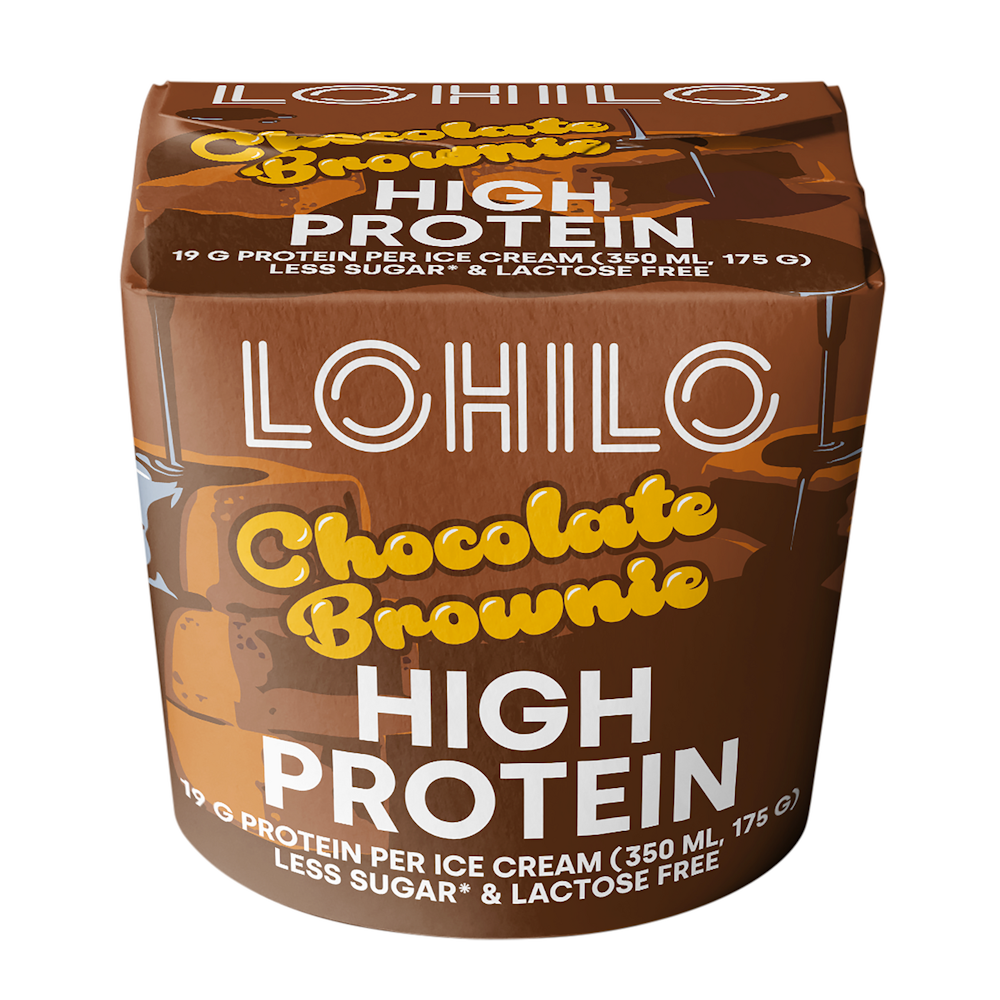 Lohilo proteiini jäätelö chocolate brownei 350 ml — HoReCa-tukku Kespro