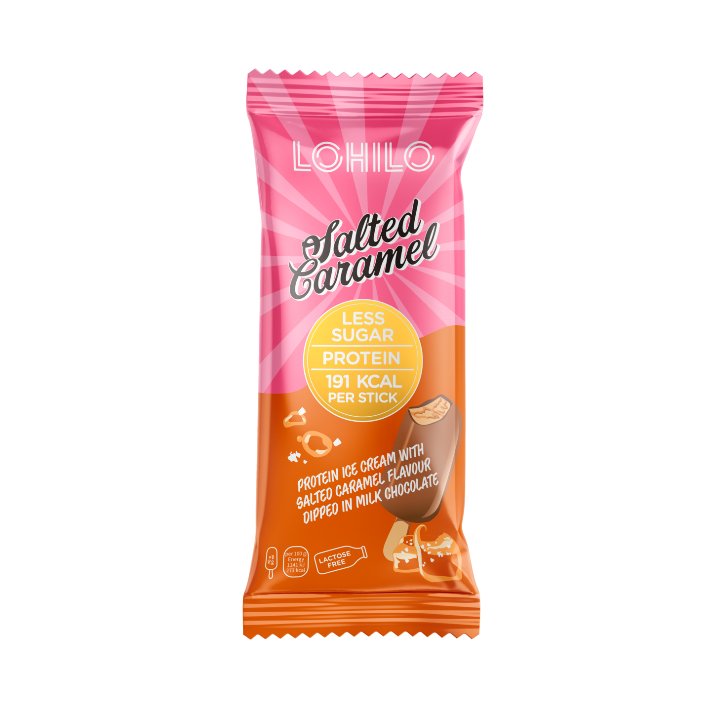 Lohilo proteiinijäätelö 72g salted caram | K-Ruoka Verkkokauppa