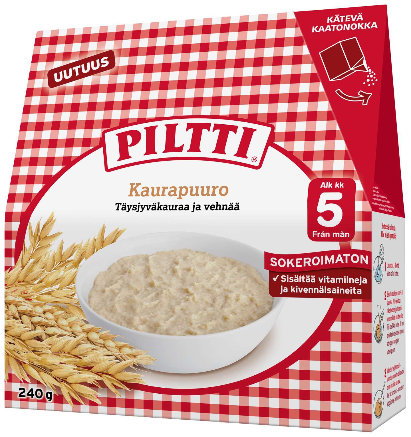 PILTTI 240g Kaurapuuro 5kk | K-Ruoka Verkkokauppa