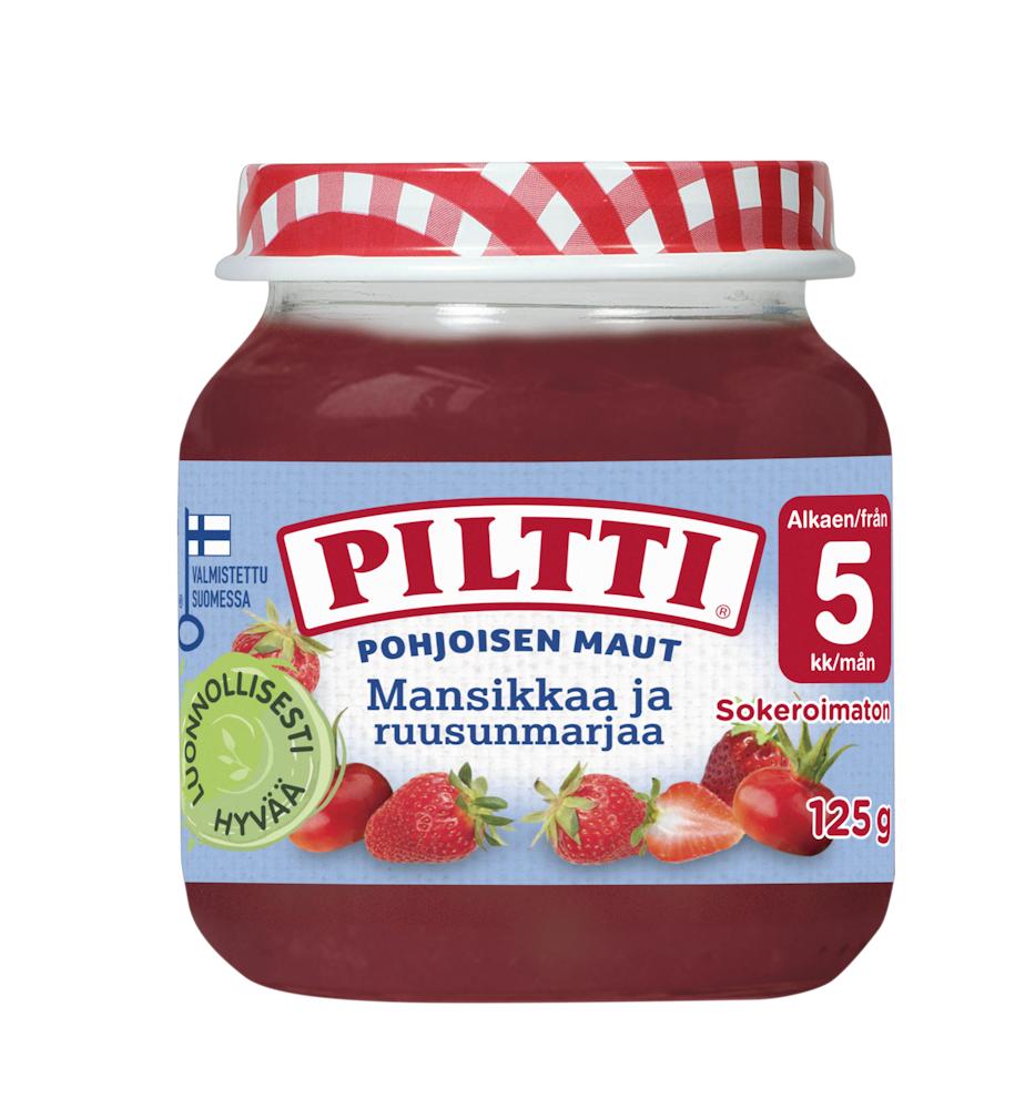 Piltti Pohjoisen Maut Mansikkaa ja ruusunmarjaa 125g 5kk — HoReCa-tukku ...