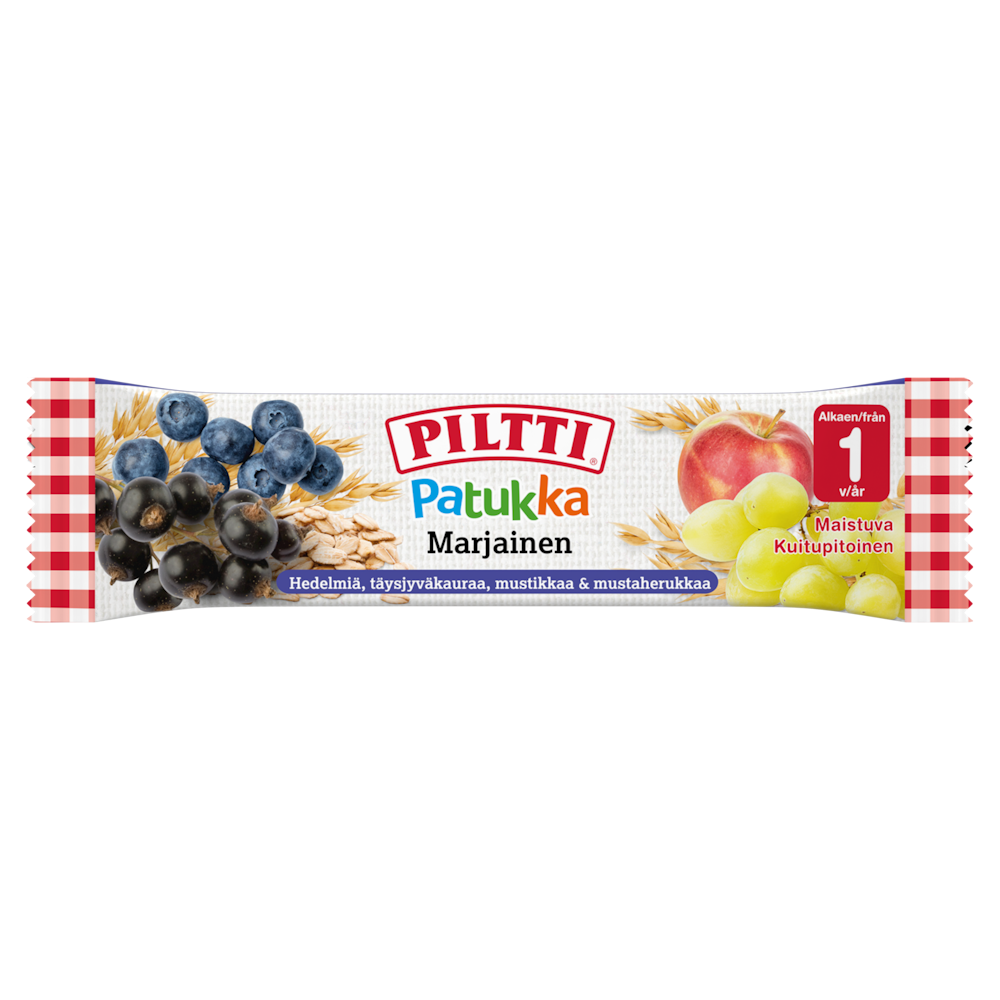 Piltti Patukka Marjainen välipalapatukka 25g 1v — HoReCa-tukku Kespro