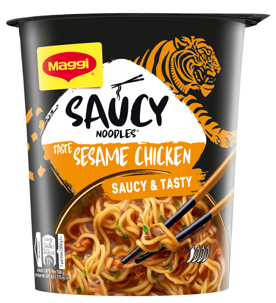 Maggi Saucy Noodles 75g Sesame Chicken nuudeliateria — HoReCa-tukku Kespro