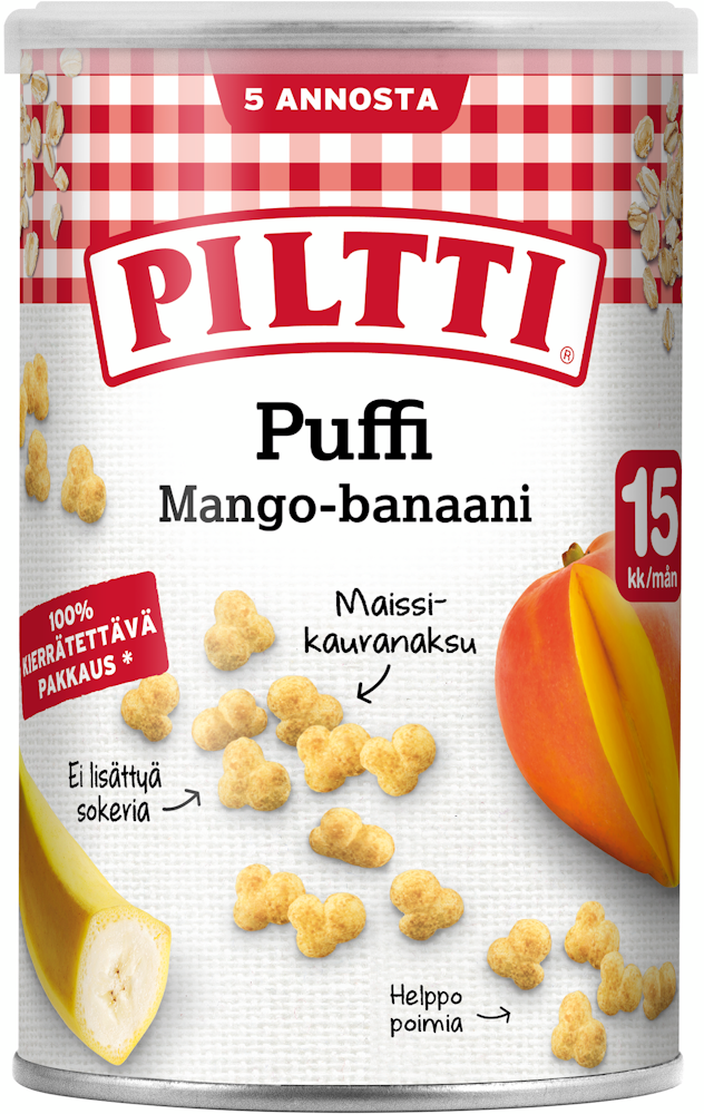 Piltti Puffi Mango-banaani 35g 15kk — HoReCa-tukku Kespro