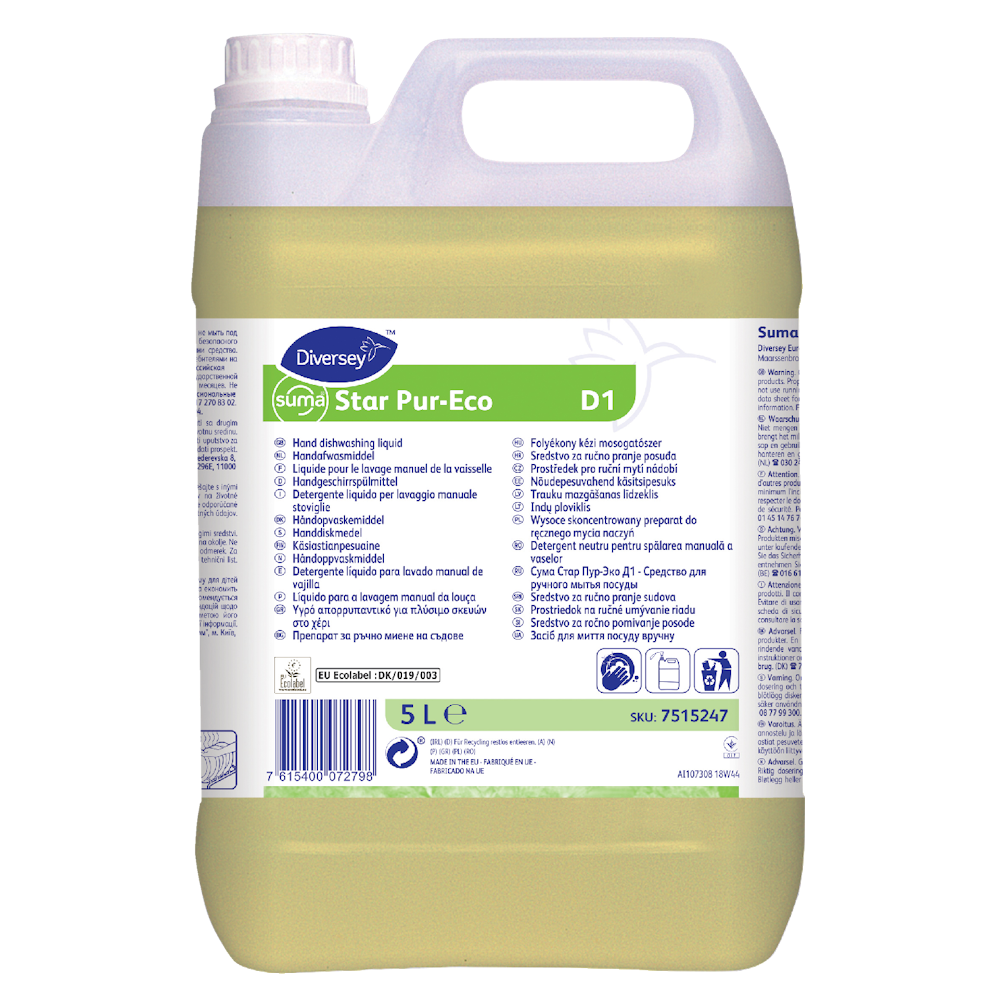 Suma Star Pur-Eco D1 5l käsiastianpesuaine — HoReCa-tukku Kespro