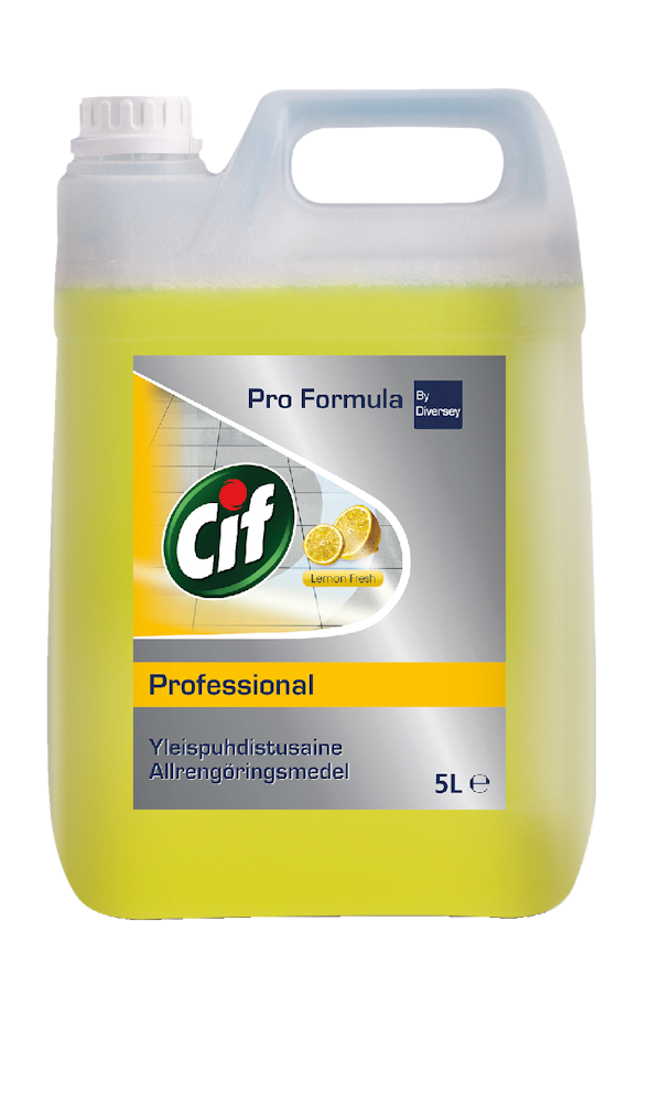 Cif Professional yleispuhdistusaine Lemon Fresh 5l — HoReCa-tukku Kespro