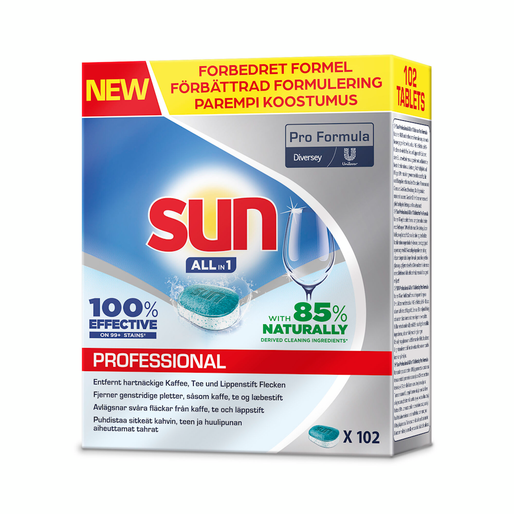 Sun Professional Pro Formula All in 1 Tablets koneastianpesutabletit ...