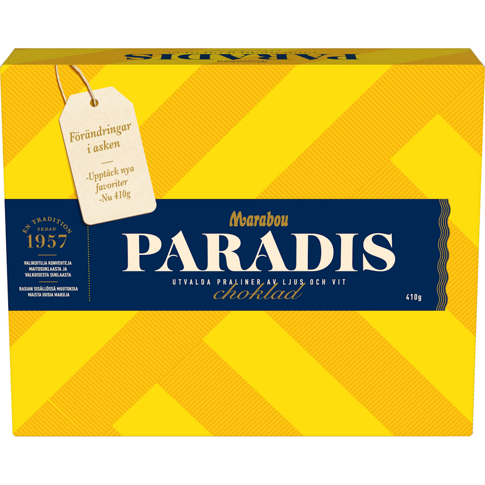 Marabou Paradis suklaakonvehteja 410g — HoReCa-tukku Kespro