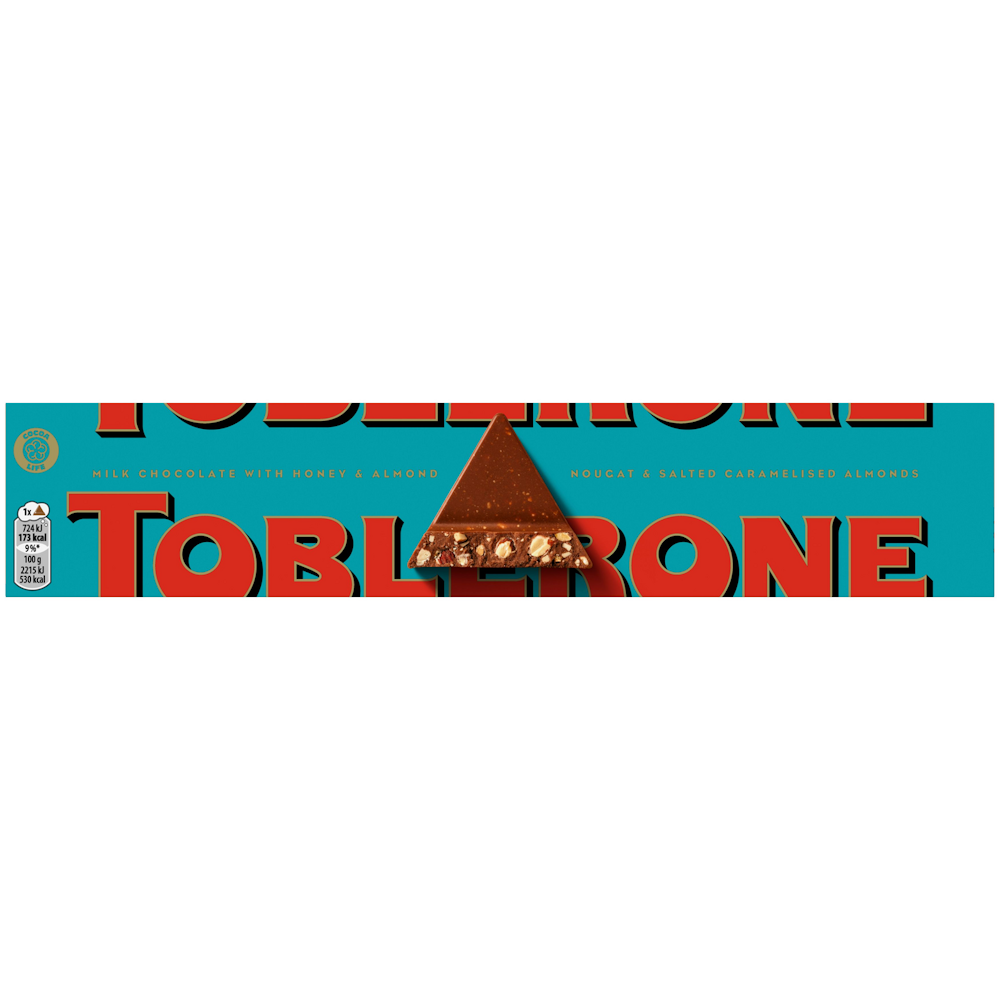 Toblerone Crunchy Almonds suklaalevy 360g — HoReCa-tukku Kespro