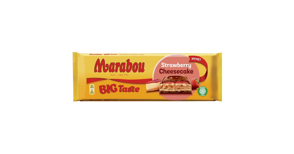Marabou Big Taste Strawberry Cheesecake 300g | K-Ruoka Verkkokauppa Marabou Big Taste Strawberry Cheesecake 300g | K-Ruoka Verkkokauppa