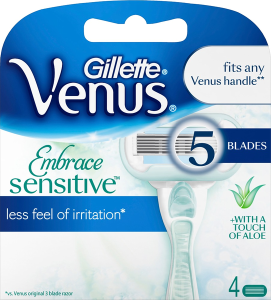 Gillette Venus Embrace Sensitive terä 4 kpl | K-Ruoka Verkkokauppa