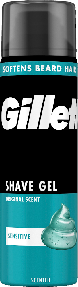 Gillette Sensitive Skin Gel parranajogeeli 200 ml — HoReCa-tukku Kespro