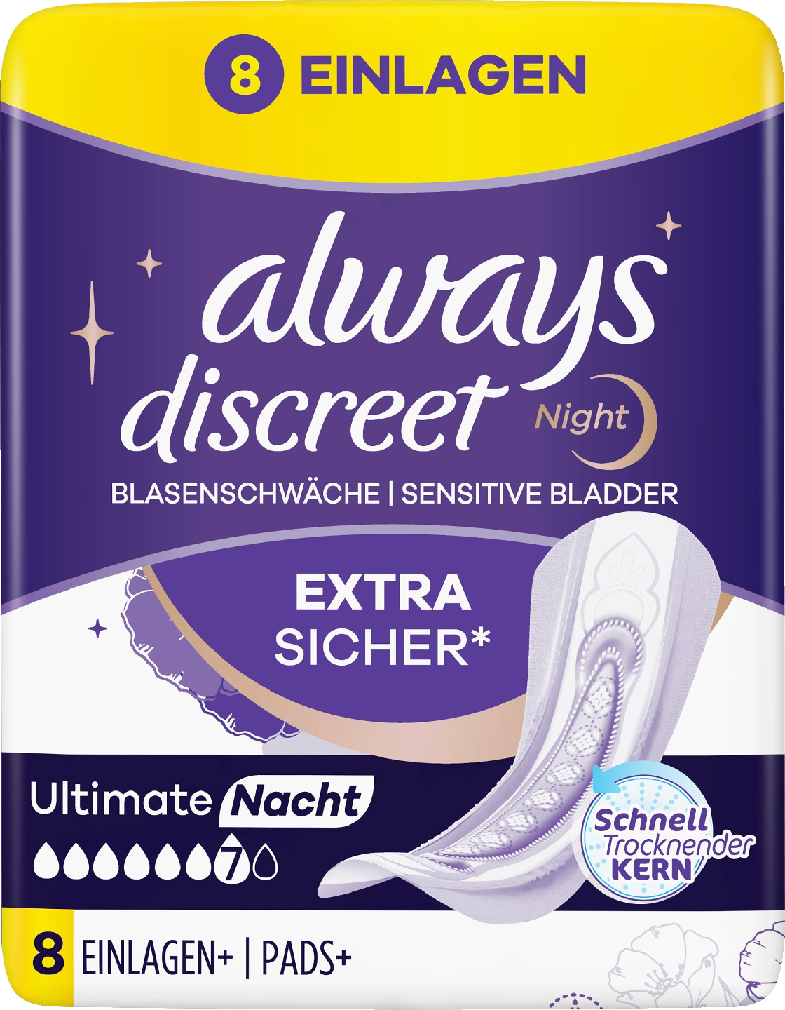 Always Discreet Ultimate Night 8kpl inkontinenssiside | K-Ruoka ...