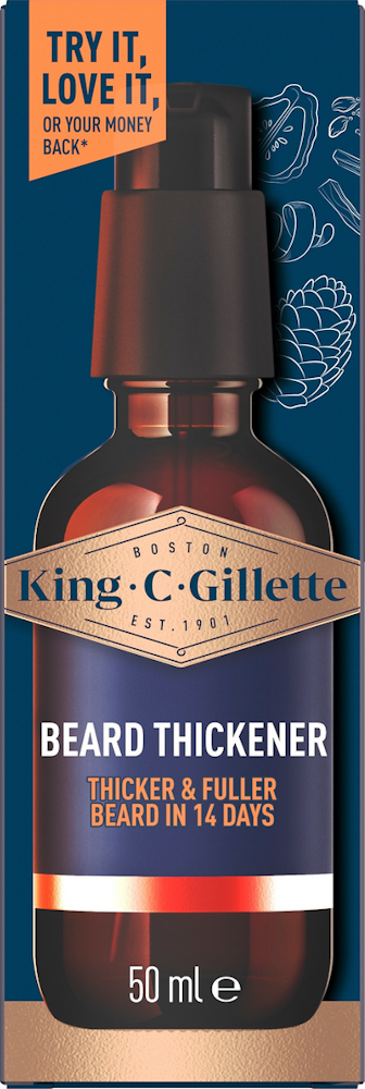 King C. Gillette Beard Thickener partaseerumi 50ml — HoReCa-tukku Kespro