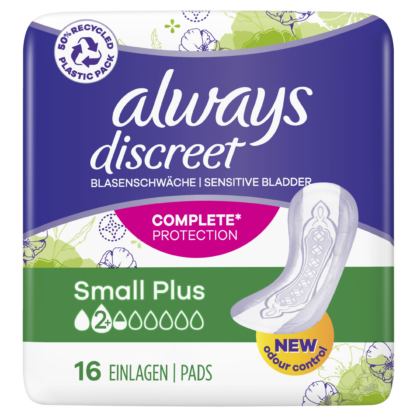 Always Discreet inkontinenssiside 16kpl Small Plus | K-Ruoka Verkkokauppa